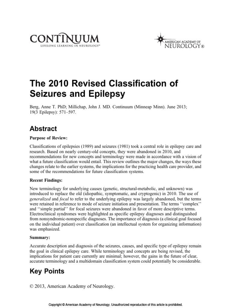Key Points For Issue .21 | PDF | Epilepsy | Ketogenic Diet