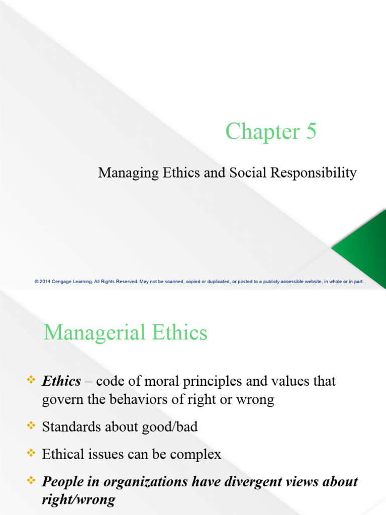 Daft11ePPT_Ch05 | PDF | Corporate Social Responsibility | Justice
