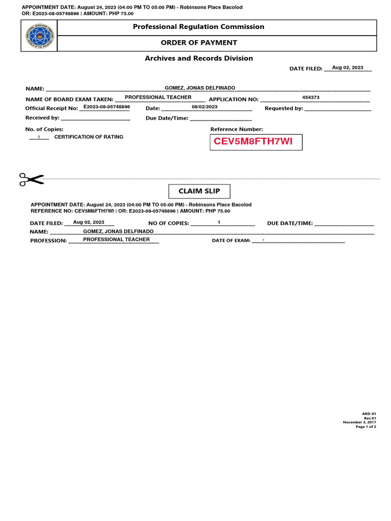 PDS CSC Data Sheet | PDF