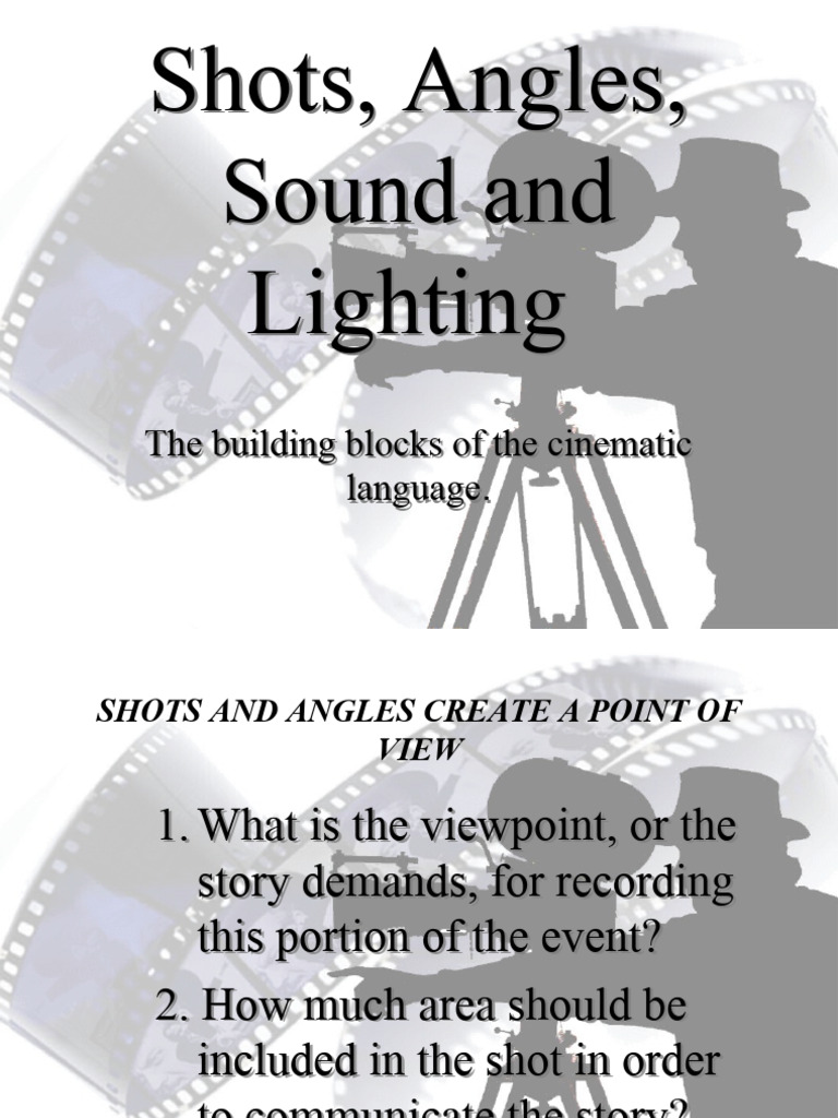 Film Elements - Updated | PDF | Camera | Imaging