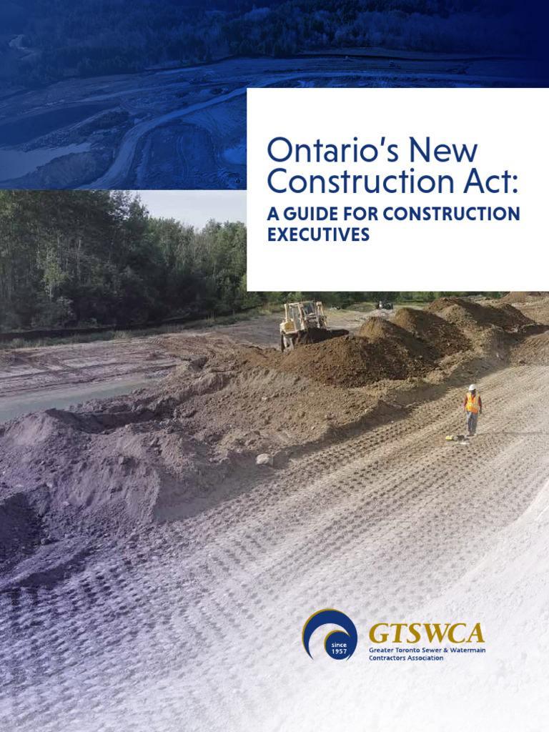 Ontario Construction Act Changes Guide | PDF | Adjudication | Subcontractor