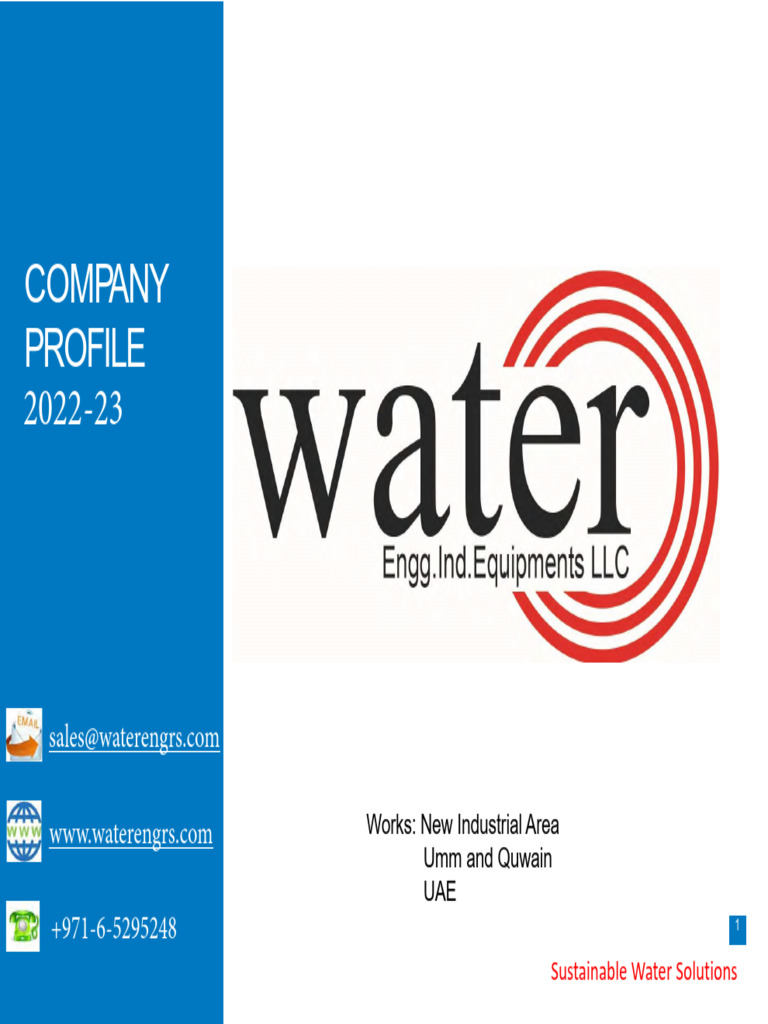 WES-Company Profile 2020 R17 | PDF | Sewage Treatment | Water Purification