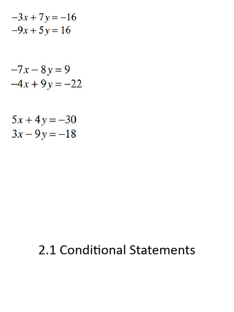 2.1_conditional_statements | PDF | If And Only If | Logic