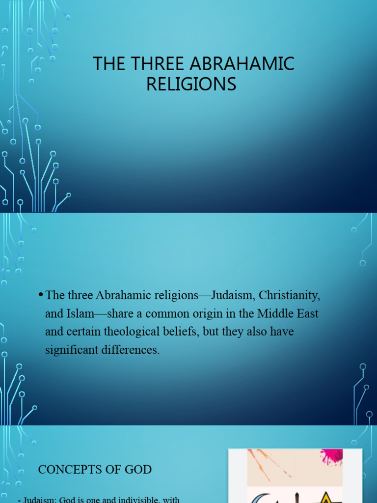 Powerpoint Presentation - The Three Abrahamic Religions (Group 3) | PDF ...