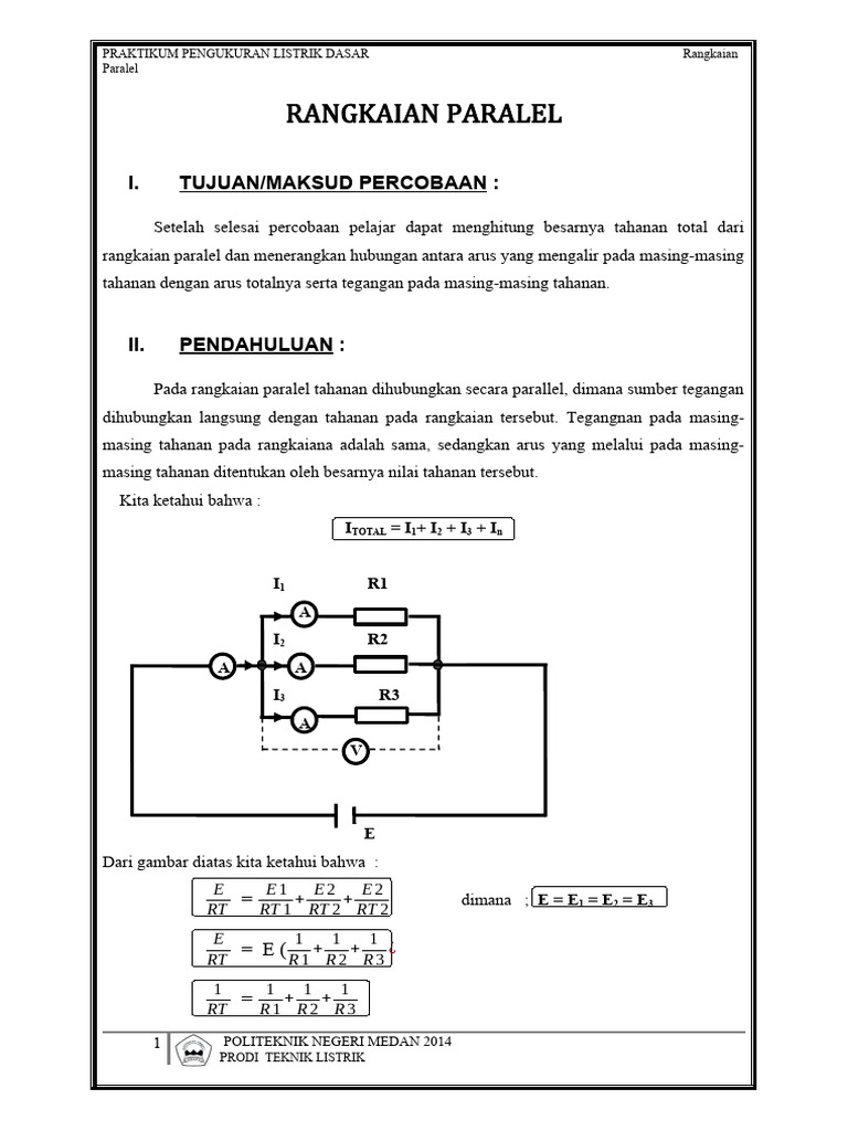 Praktikum Rangkaian Paralel | PDF | Metode & Bahan Ajar | Teknologi ...