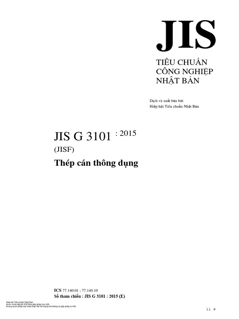 Tieu Chuan Jis G3101-2015.docx (Final) - VN | PDF