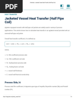 Jacketed Vessel Design | PDF | Steam | Heat Transfer