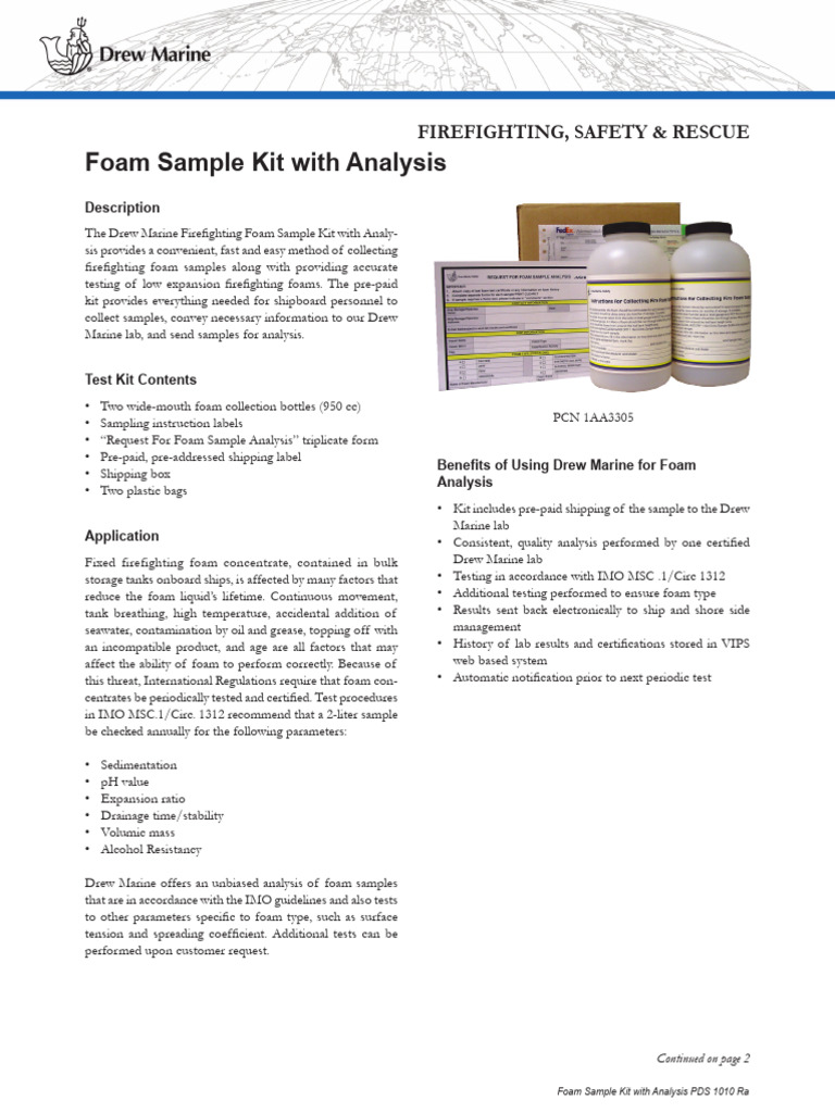 Foam Sample Kit PDS 1010 Ra | PDF | Foam