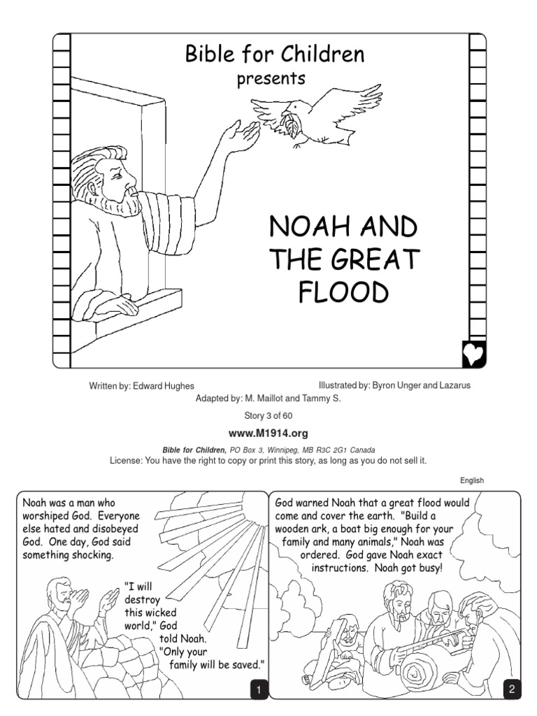 Noah - and - The - Great - Flood - English | PDF | Noah's Ark | Noah