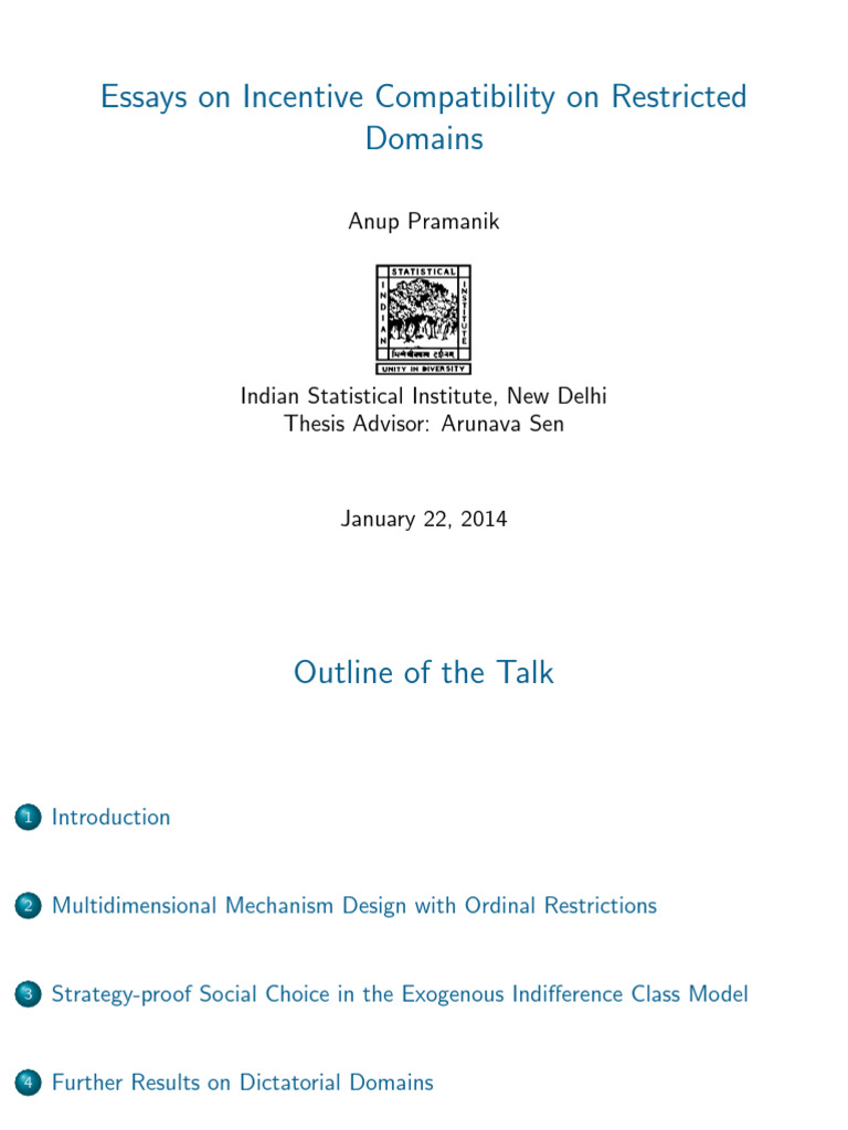Thesis Presentation Anup | PDF | Mathematics | Mathematical Concepts