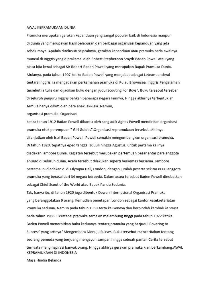 Materi Pramuka Indonesia | PDF | Agama & Spiritualitas