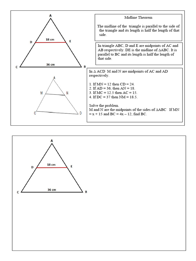 Midline Theorem | PDF | Teaching Methods & Materials | Art