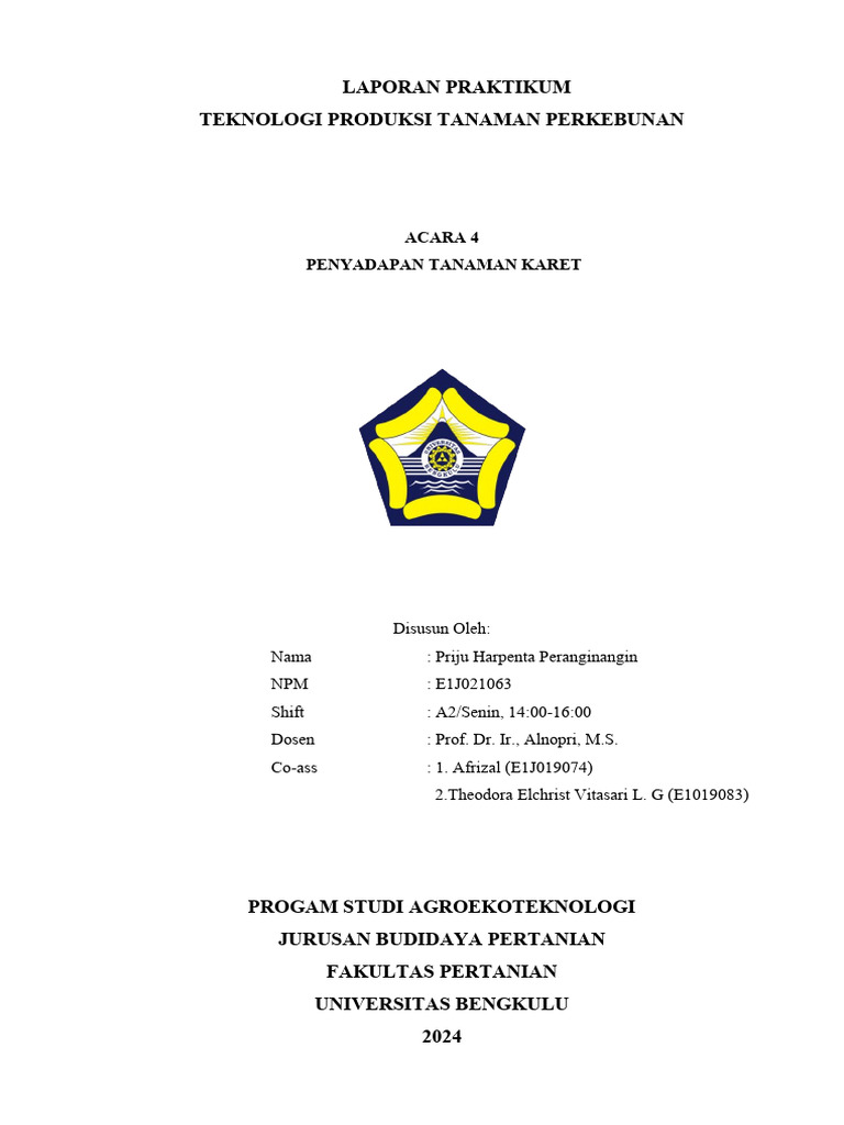 TPTP Perkebunan Tanaman Karet | PDF | Griya & Taman | Teknologi & Rekayasa