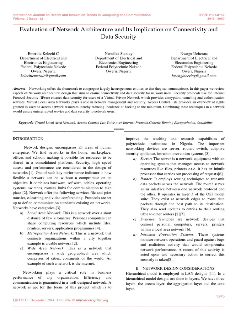 Network Architecture | PDF | Computer Network | Network Switch