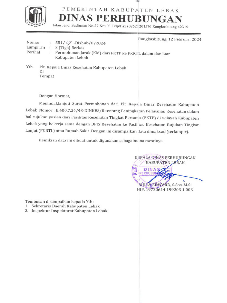 Permohonan Jarak Dari Fktp Ke Fkrtl Compressed Pdf