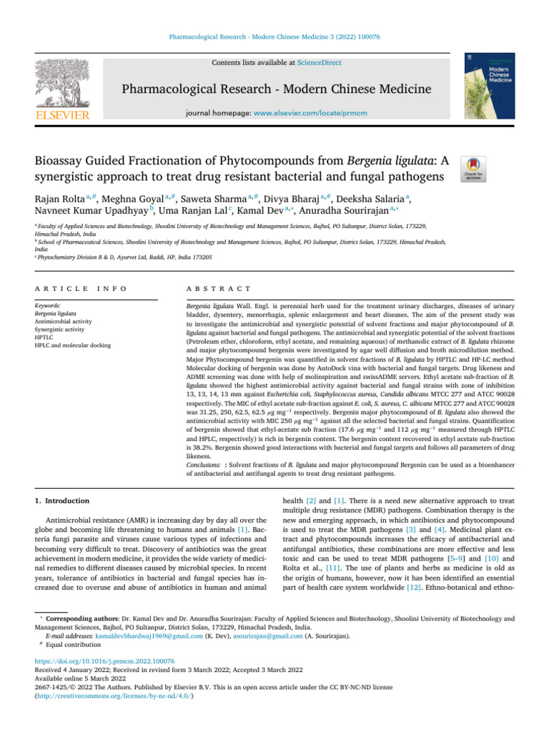 05 Bioassay Guided Fractionation of Phytocompounds From 2022 ...