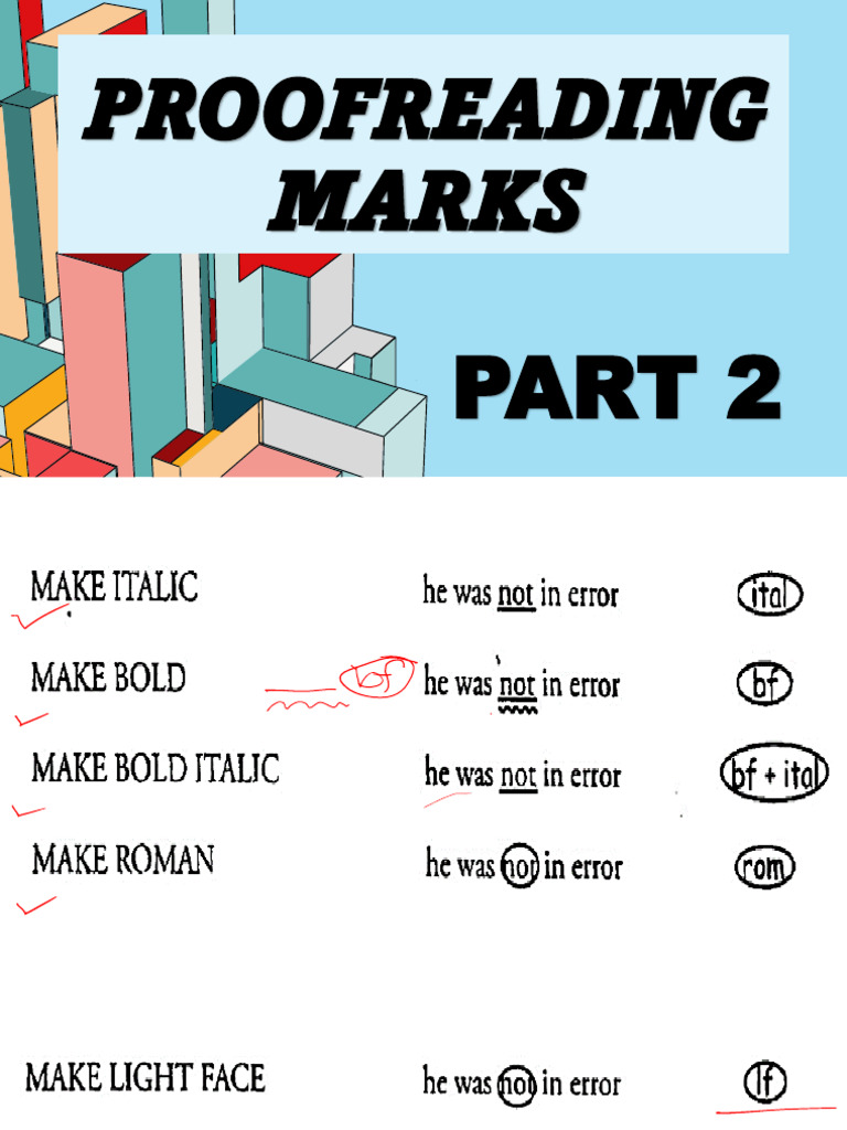 Proofreading Marks Activity 2 | PDF | Home & Garden
