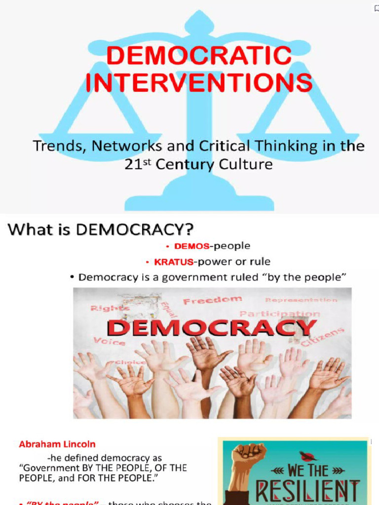 Lesson 2 Democratic Intervention | PDF