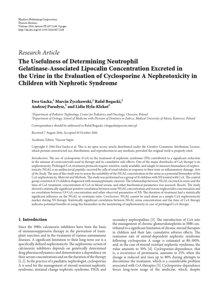 Diagnostic Journal 3 | PDF | Kidney | Creatinine
