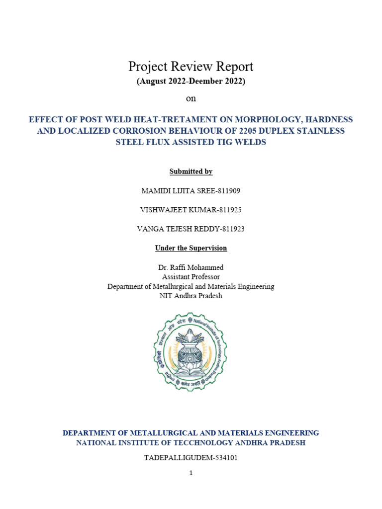Duplex Steel Weld Analysis | PDF | Welding | Construction