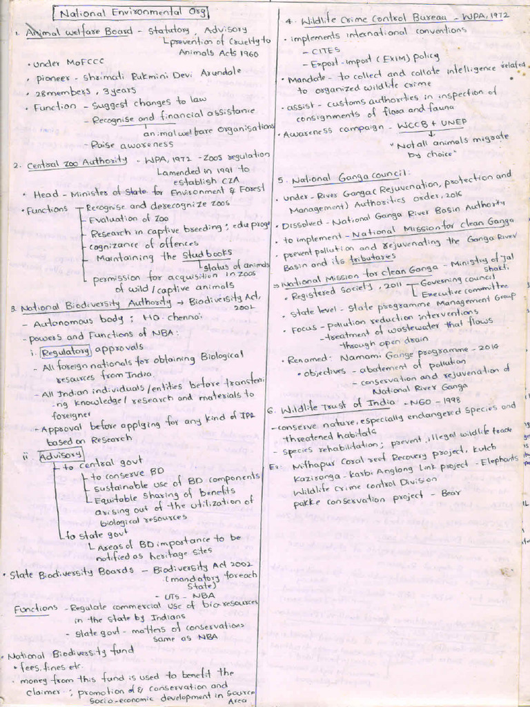 Environment Short Notes. | PDF