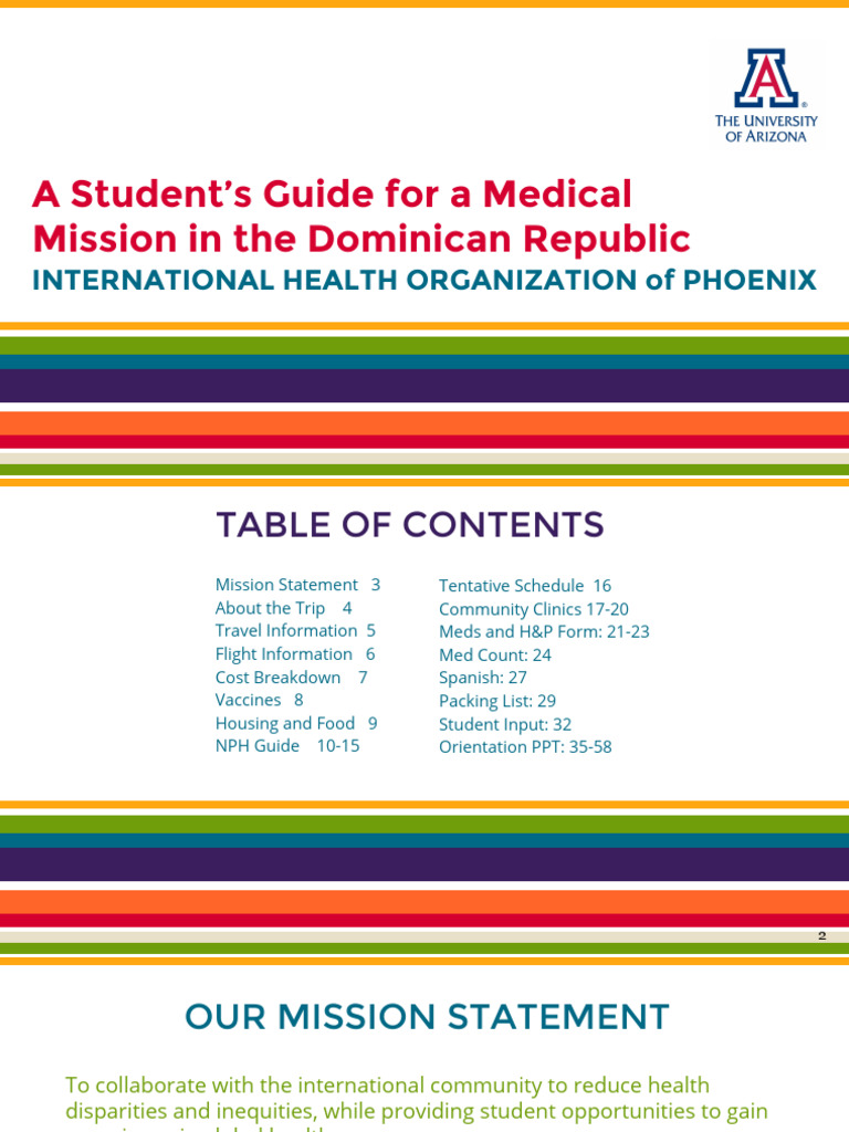 A Student's Guide For A Medical Mission-Trip-Guide | PDF | Malnutrition ...