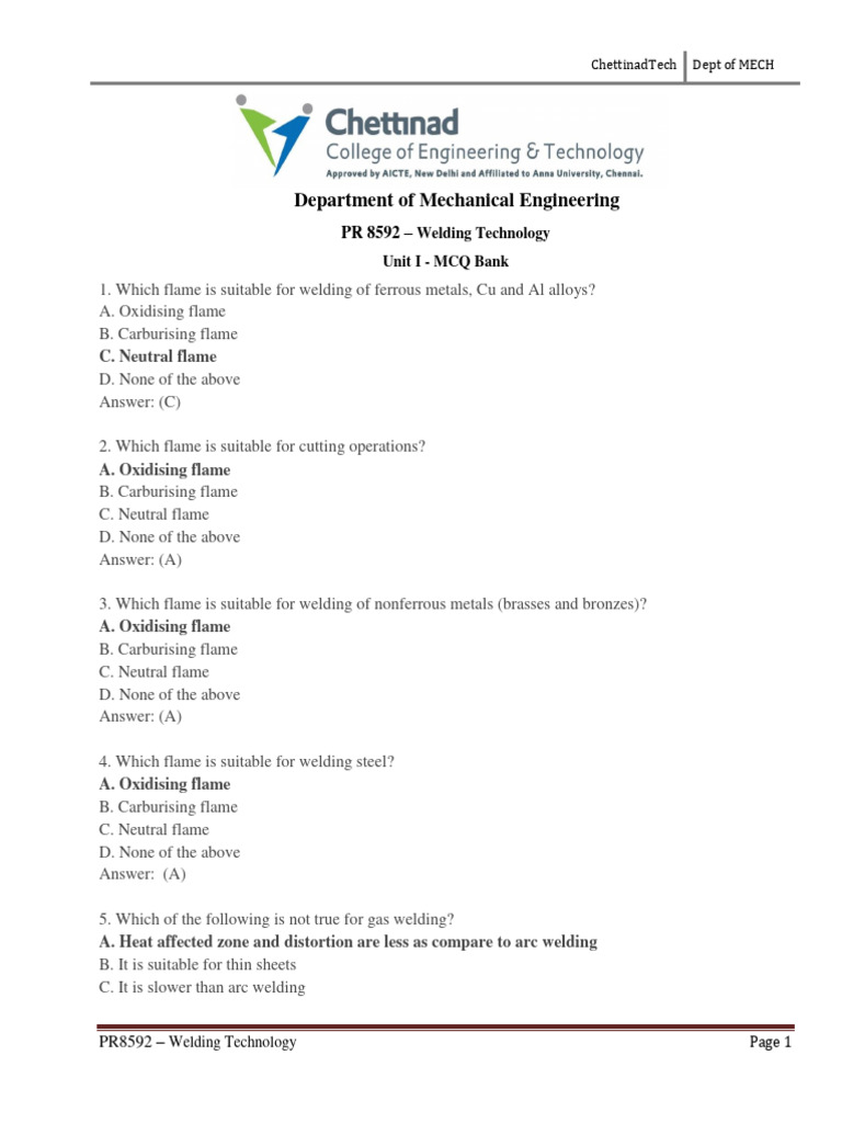 PR8592 WT Unit1 | Download Free PDF | Welding | Construction