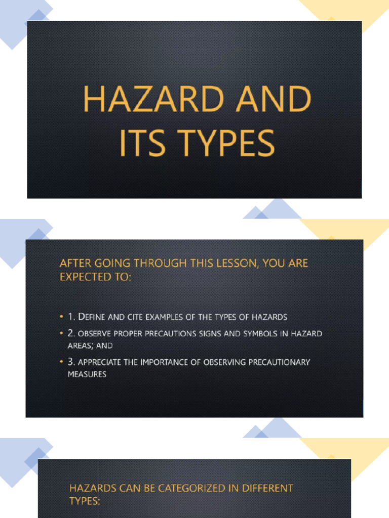Types of Hazard | PDF