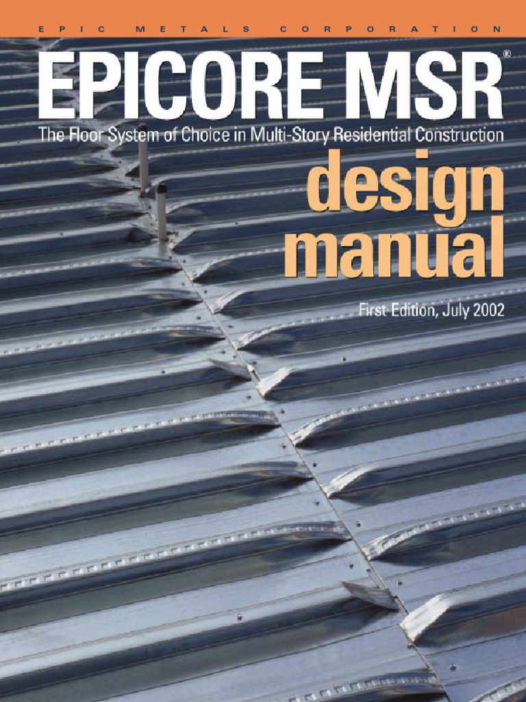 Epicore MSR Design Manual | PDF | Beam (Structure) | Strength Of Materials
