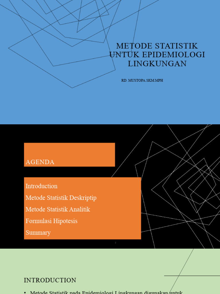 Metode Statistik untuk Epidemiologi Lingkungan | PDF | Sains & Matematika