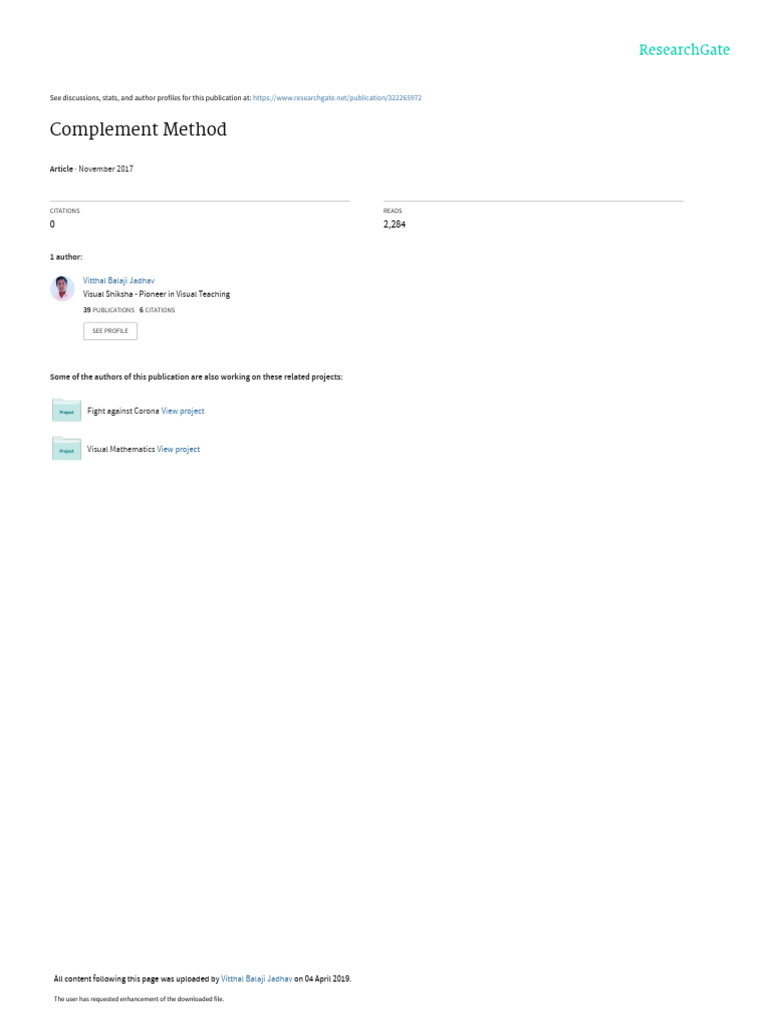 Complement Method | PDF | Computing | Software