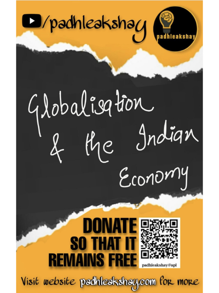 Globalisation and The Indian Economy Padhleakshay Compressed | PDF | Globalization ...