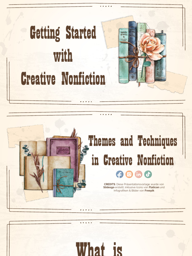 Themes and Techniques in Creative Nonfiction | PDF | Narrative | Essays
