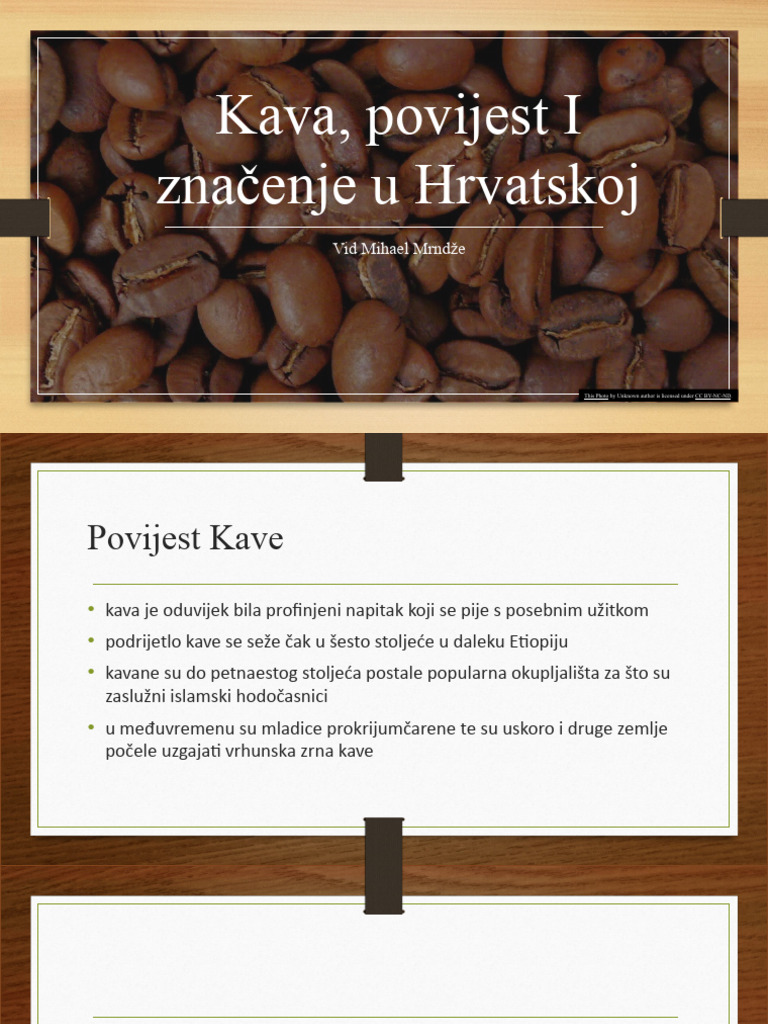 Kava, Povijest I Značenje U Hrvatskoj | PDF