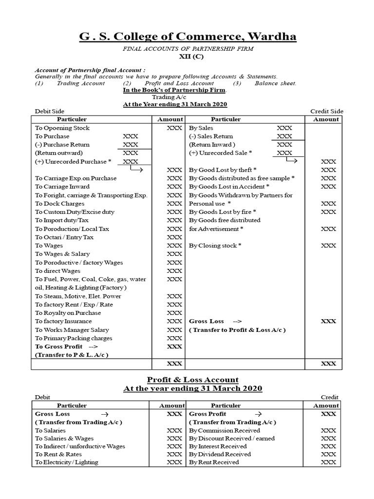 Final Account - PDF Format | PDF | Debits And Credits | Expense Final Account - PDF Format | PDF | Debits And Credits | Expense
