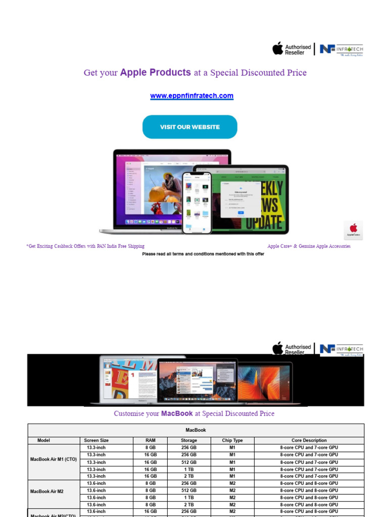 Apple Products | PDF | I Pad | Credit Card