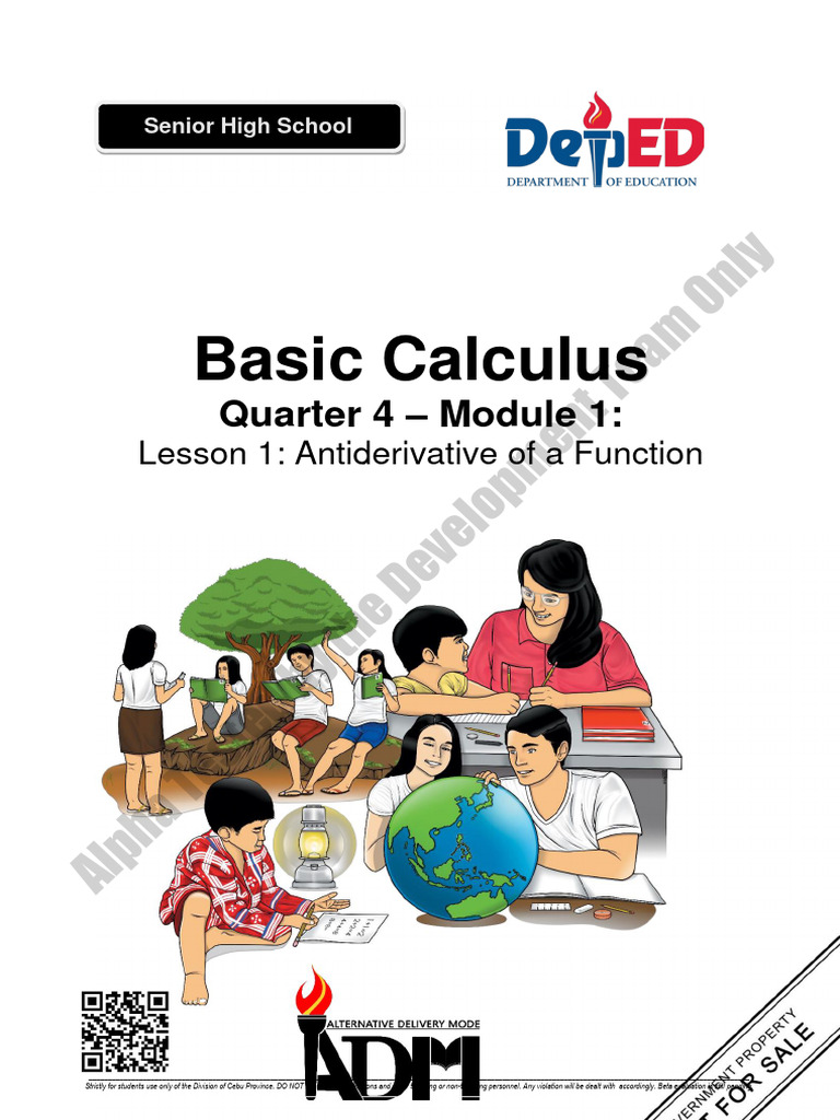 Module 1 in Basic Cal Q4 1 | PDF | Integral | Algebra