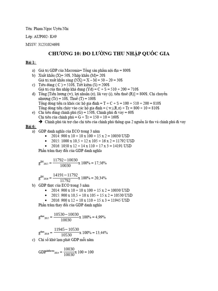 BT Vĩ Mô LMS | PDF