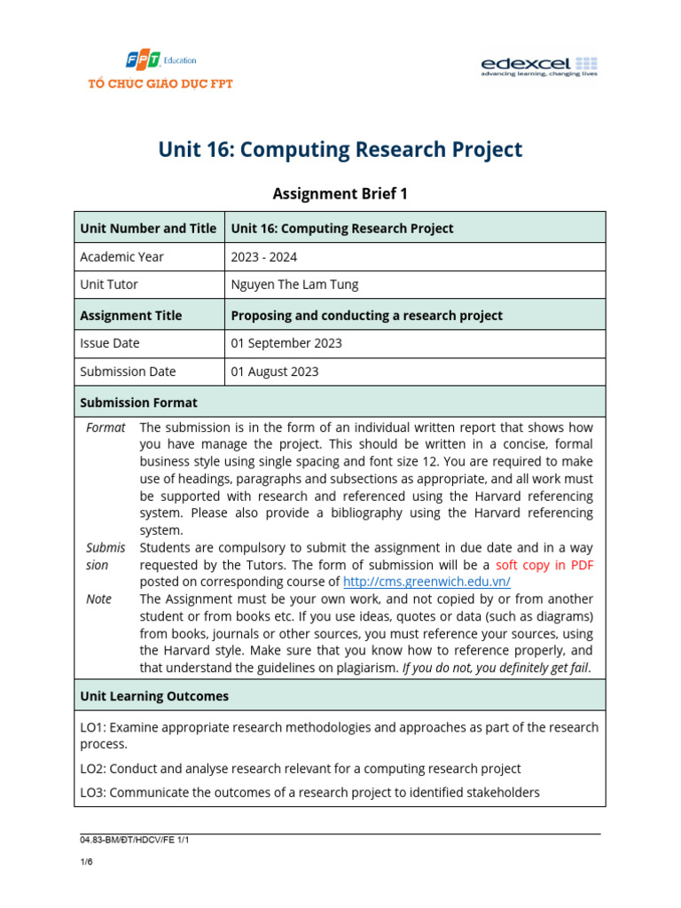 Assignment Brief 1 - Big Data | PDF | Big Data | Data