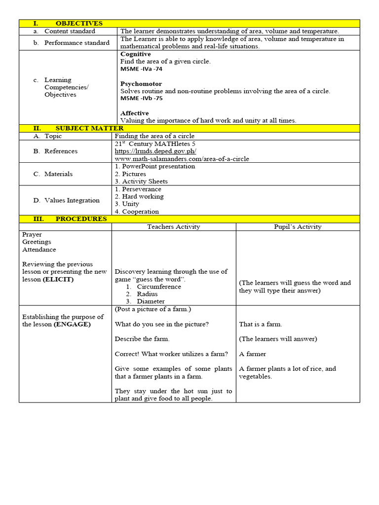 Dlp-Math 5 - Final | PDF | Area | Learning