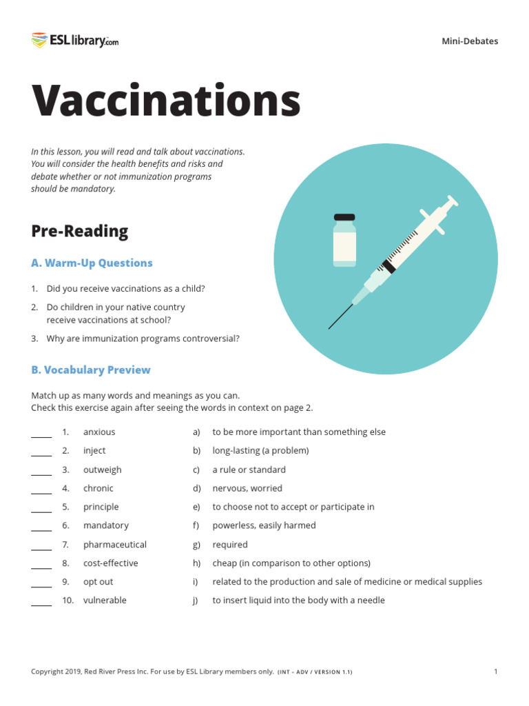 73 Vaccinations US Student | PDF | Vaccines | Vaccination