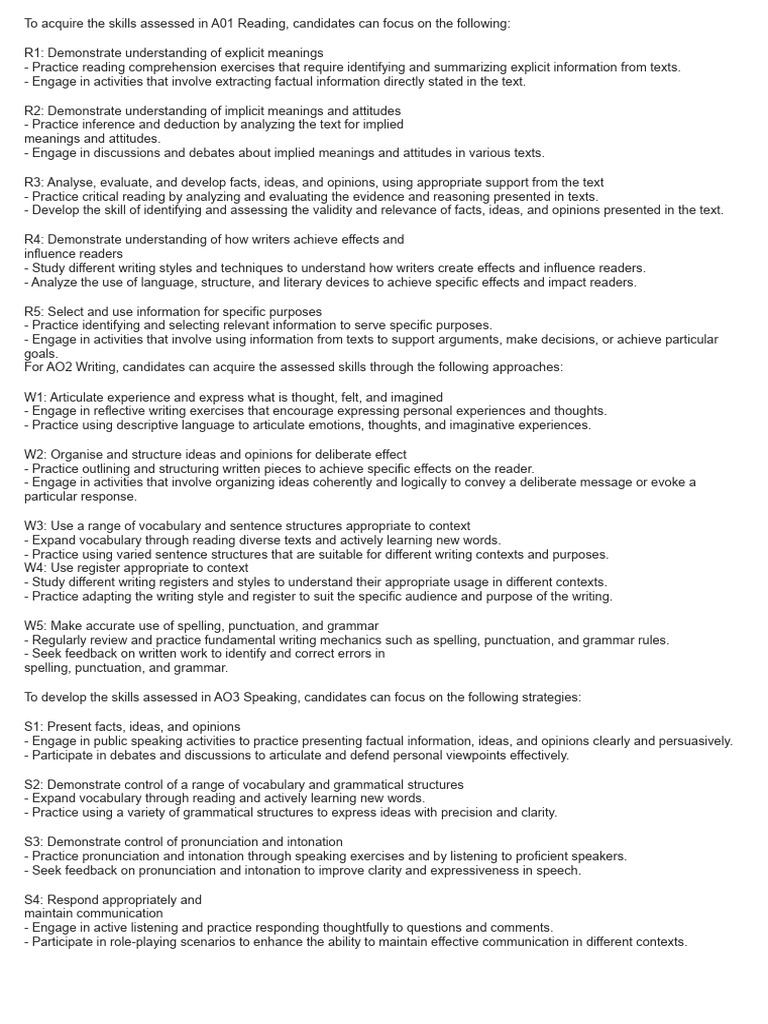 English Ao | PDF | Grammar | Vocabulary