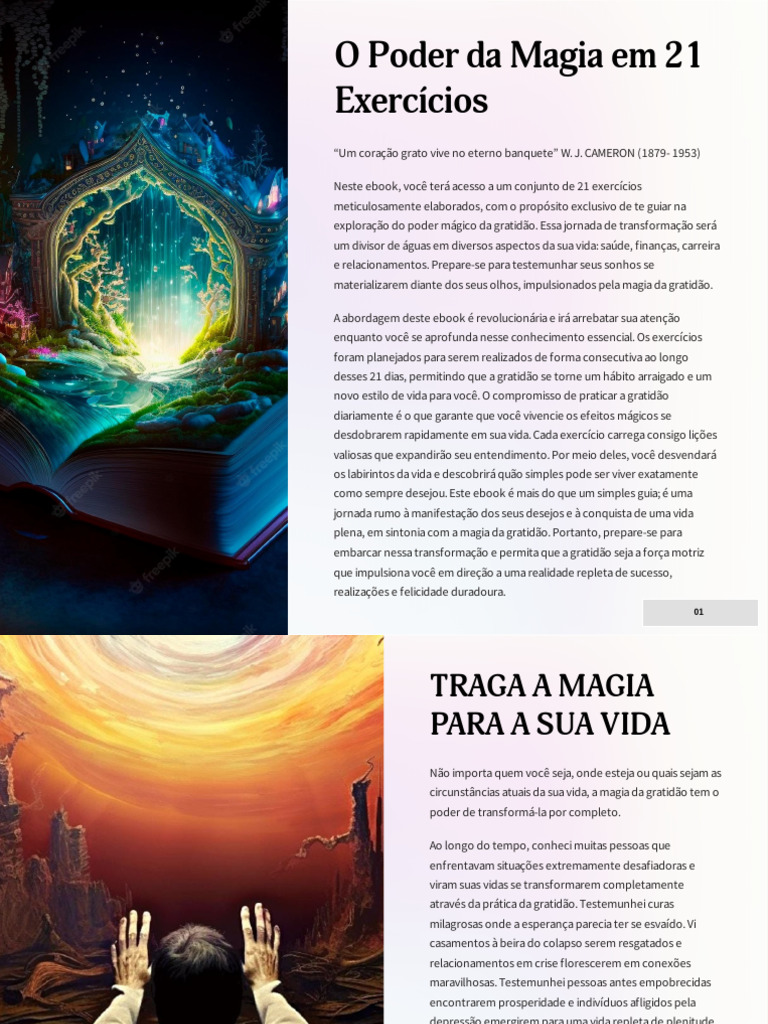O Poder Da Magia em 21 Exercicios+ (1) + | PDF | Dinheiro | Vida