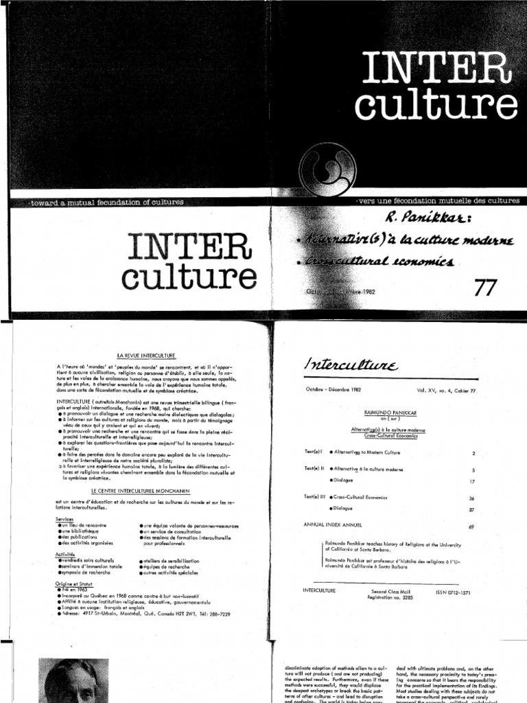 Inter77 Alternative À La Culture Moderne | PDF