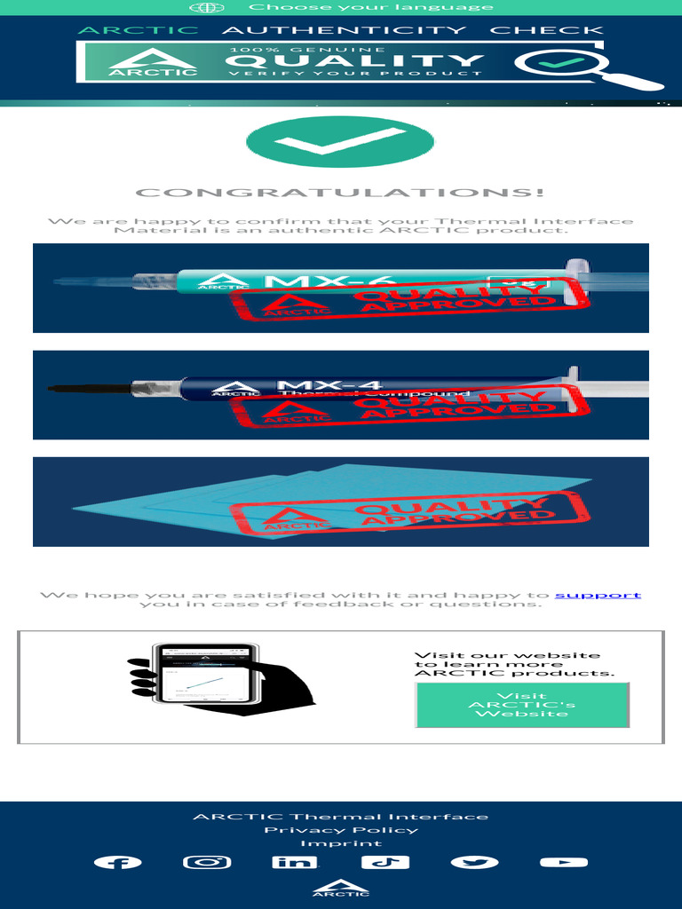 ARCTIC Authenticity Check | PDF