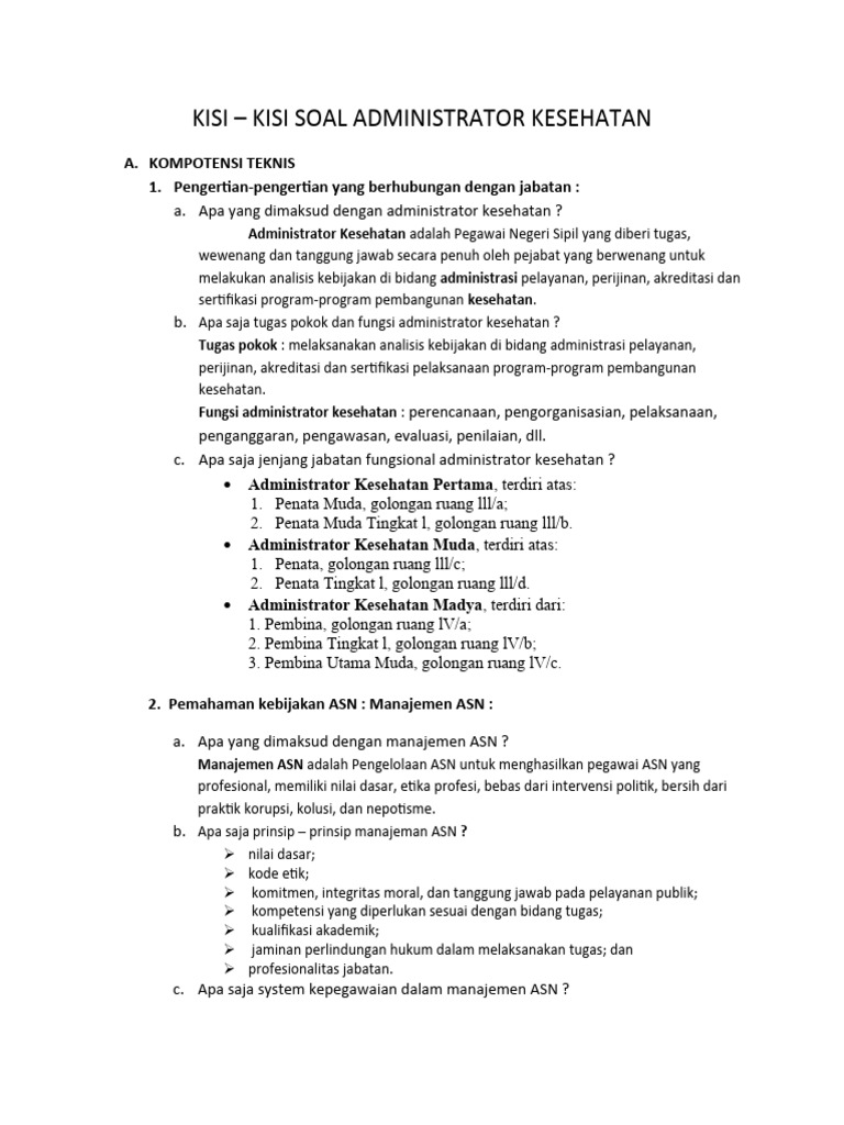 KISI | PDF | Karier & Perkembangan