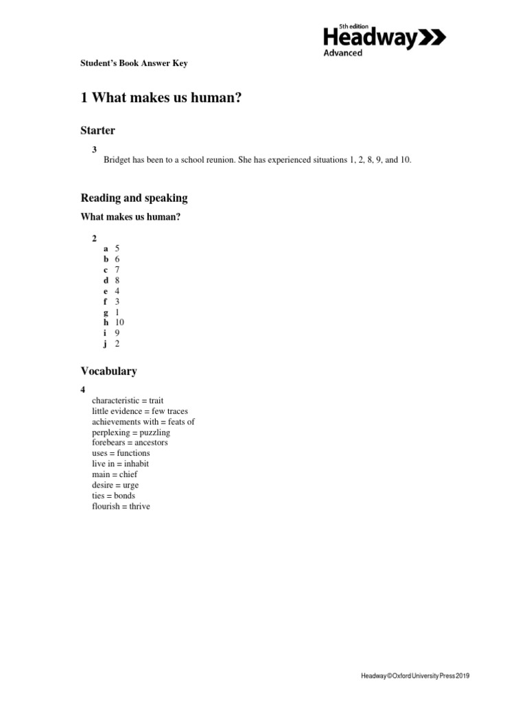 English Grammar Answer Key | PDF | Subject (Grammar) | Syntax