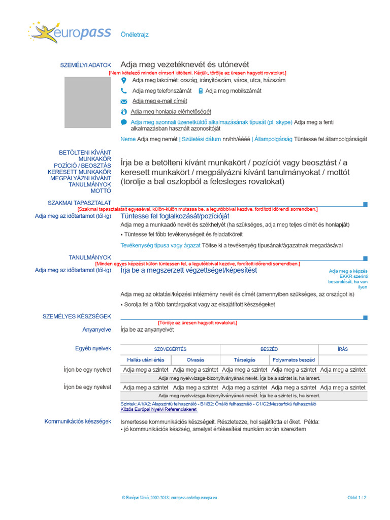 Europass Témakör | PDF