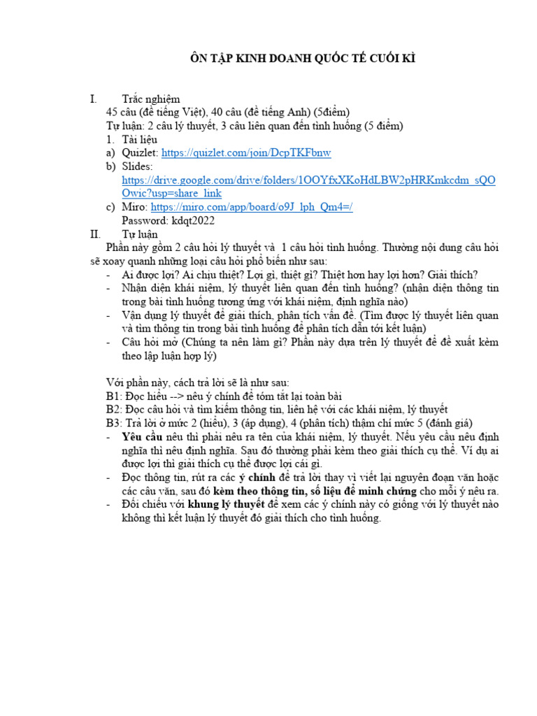 Ôn thi KTCT cuối kì | PDF