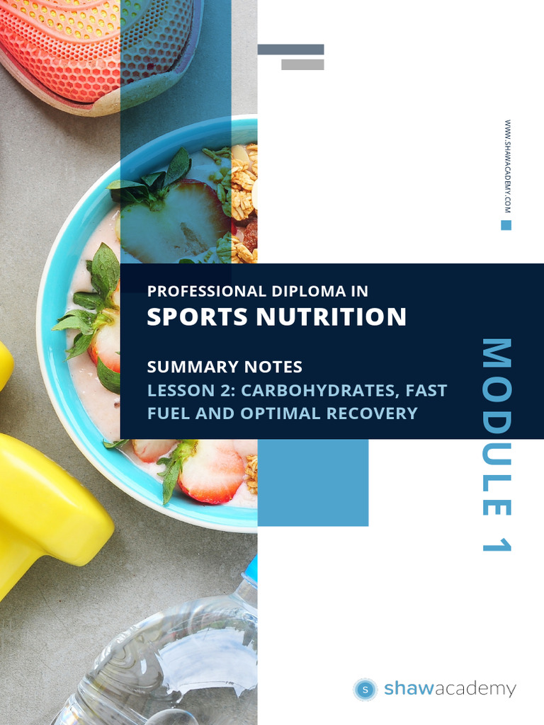 Sports - Nutrition - Lesson - 2 - Carbohydrates | PDF | Glycogen ...